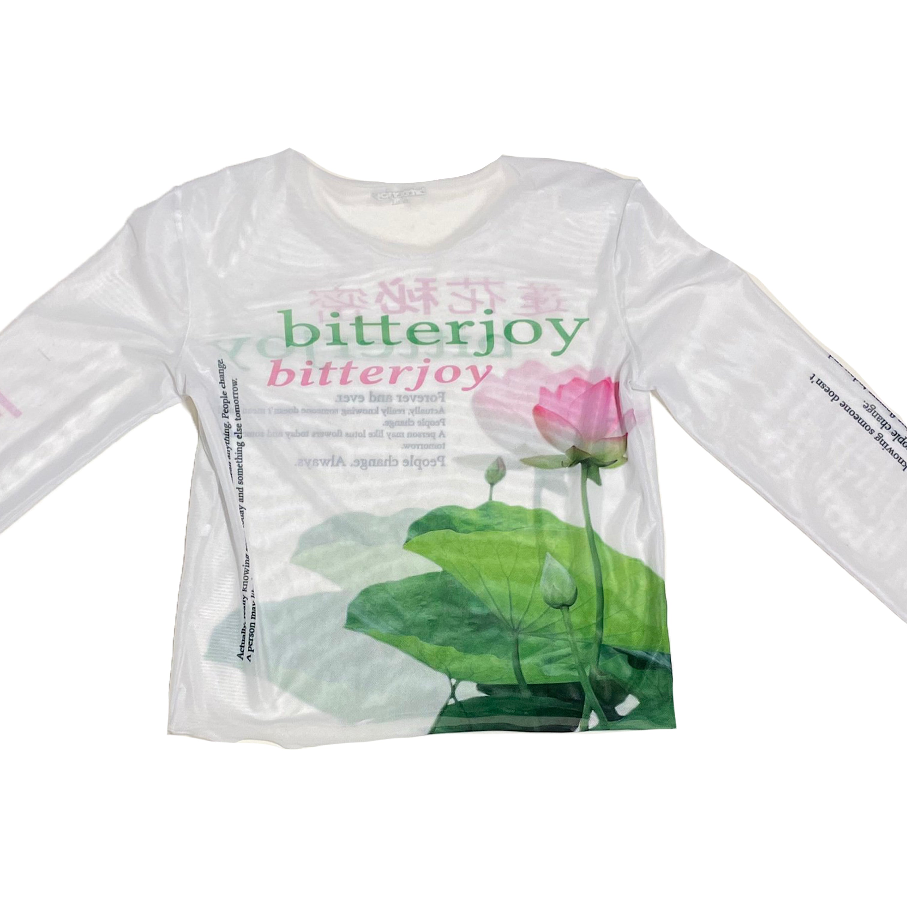 "lotus secret" mesh long sleeve – bitterjoy